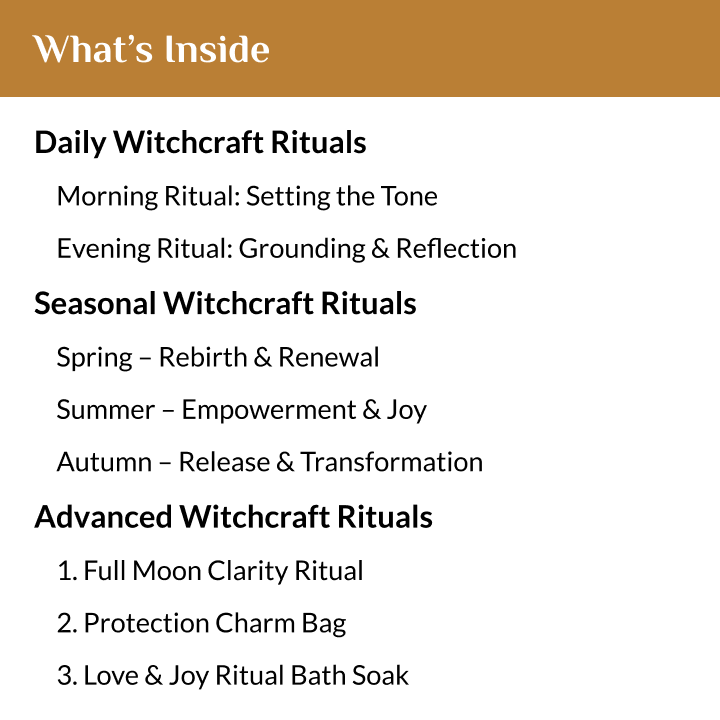 The Complete Witchcraft Rituals & Empowerment Guide – Mindfulsouls Europe