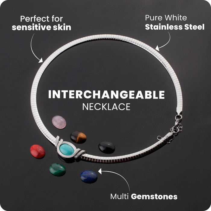 Interchangeable Gemstone Necklace – Mindfulsouls Europe